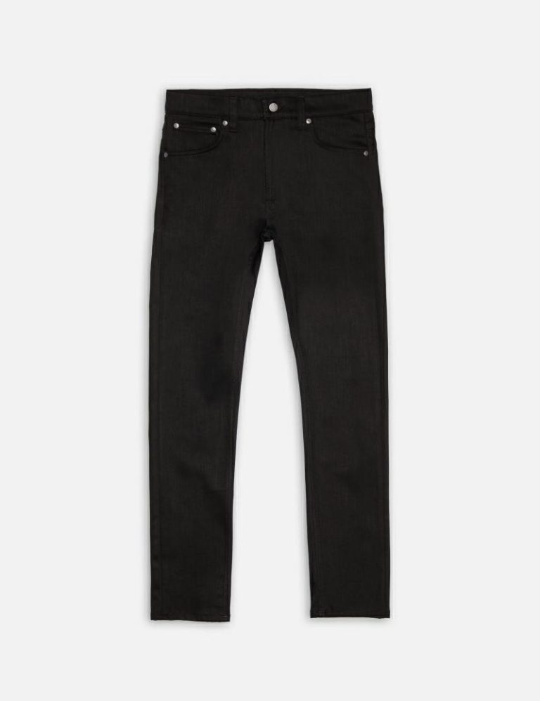 Nudie Lean Dean Dry Everblack - Denim and Cloth