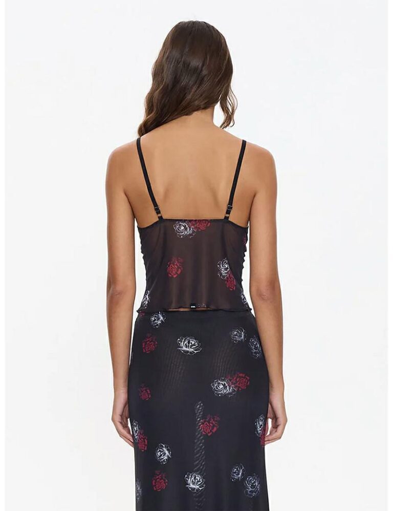 Thrills Perfect Illusion Mesh Top - Denim and Cloth